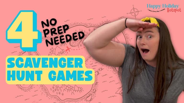 4 Scavenger Hunt Games (NO PREP)